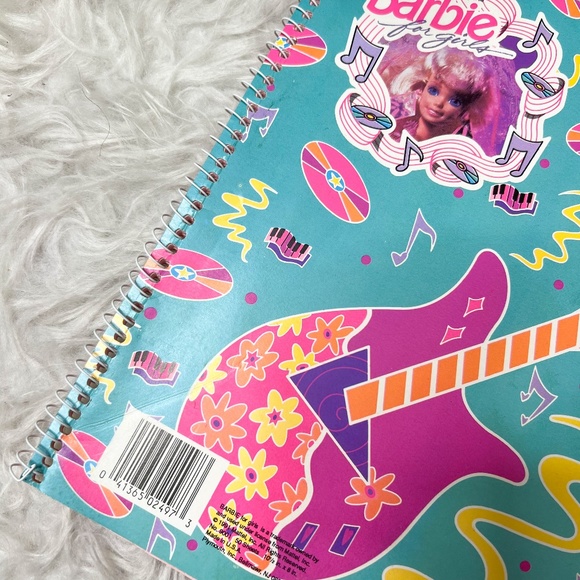 Barbie | Office | Vintage Unused Mattel 8s 90s Barbie Notebook 85 X 1 ...
